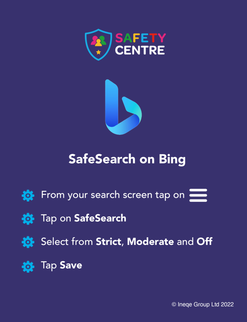 iOS & Android: Safety Settings Bing - Our Safety Centre